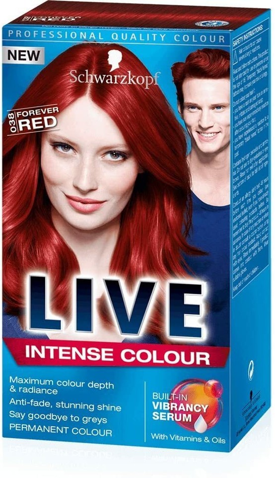 Schwarzkopf Professional Live Intense Colours | Permanent Hair Dye ...