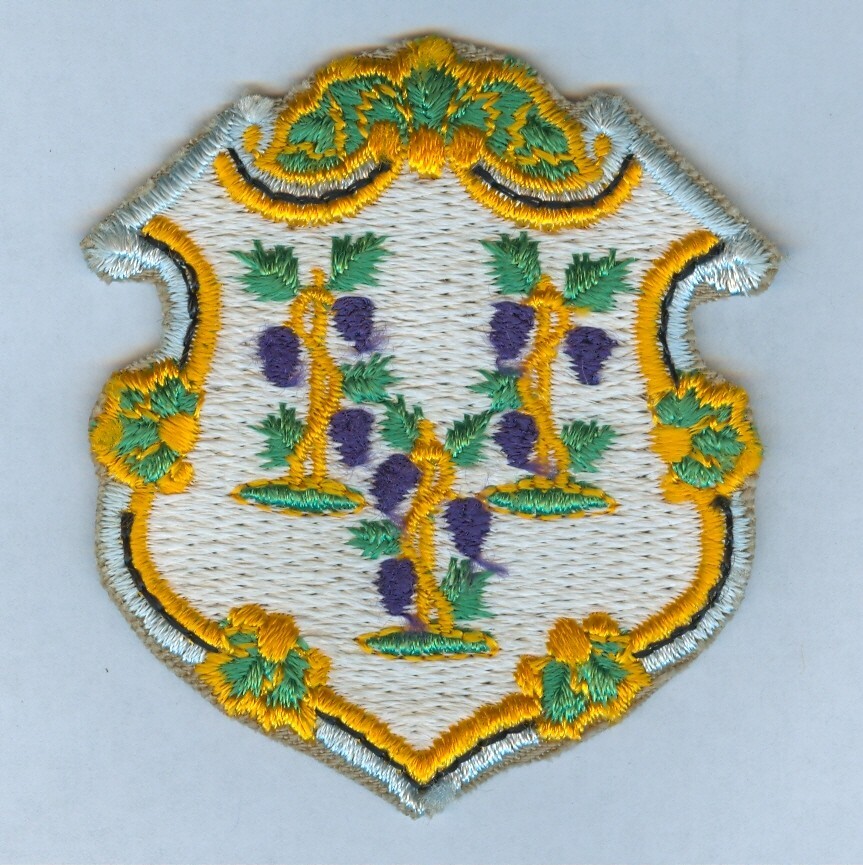 CONNECTICUT NG / ARNG STATE HQ INSIGNIA ... FULLY EMBROIDERED, CUT EDGE ...