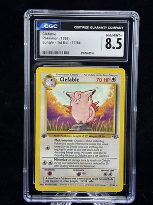 Clefable #17 Non-Holo 1st Edition Jungle 1999 Pokémon CGC 8.5 💫 | eBay