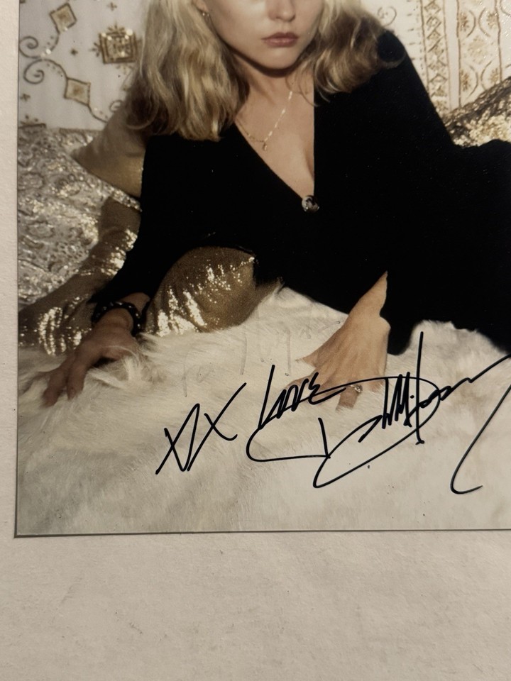DEBBIE HARRY SIGNED 8X10 PHOTO AUTOGRAPHED BLONDIE BAND LEAD SINGER COA ...