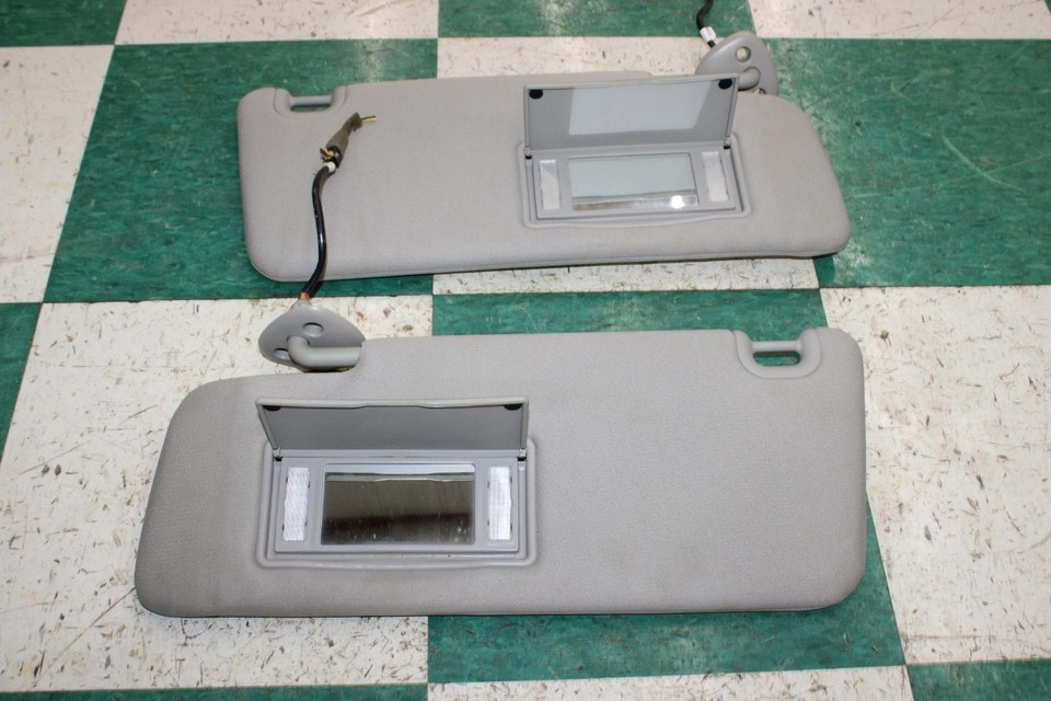 13-18 RAM Tan Overhead Roof Cloth Pair LH RH Sunvisor Sun Visor Shade ...