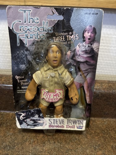 Vintage The crocodile, Hunter, Steve Irwin stretch Doll Fun4all Unopen ...