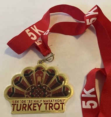 TURKEY TROT Running Half Marathon 5K 10K 15K Race Medal THANKSGIVING ...