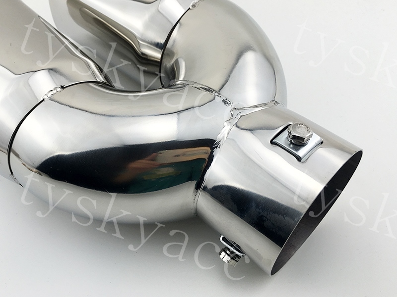 Universal Car Exhaust 51mm-68mm Rear Muffler Tail Throat Tip Cover Dual ...