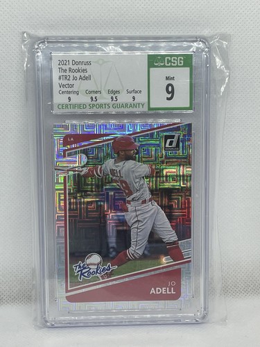 2021 Donruss Jo Adell The Rookies VECTOR Parallel CSG Mint 9 W ...