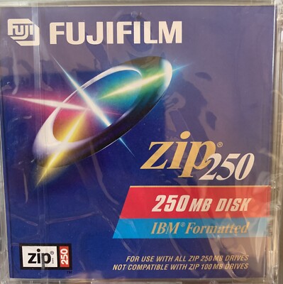 Fujifilm 250 MB Zip Disk IBM Formatted NEW SEALED | eBay