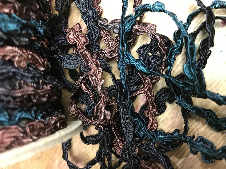 ric rac rayon ombre 1/4" ricrac hand dyed 1yd made in USA | eBay