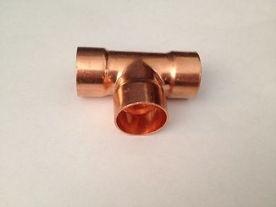 1/2" Copper Tee Fitting CxCxC,10pcs copper tee Plumbing Fittings Ship ...