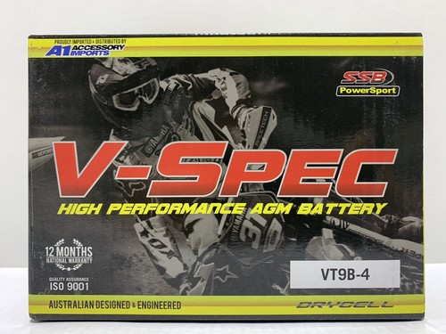 NEW SSB Powersport VT9B-4 12V V-Spec Off Road High Performance AGM ...