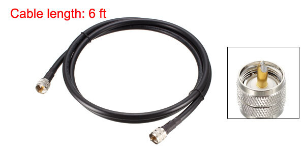 RG8U Coaxial Cable with Pl-259 Male Connectors for CB/Ham Radio 6ft | eBay