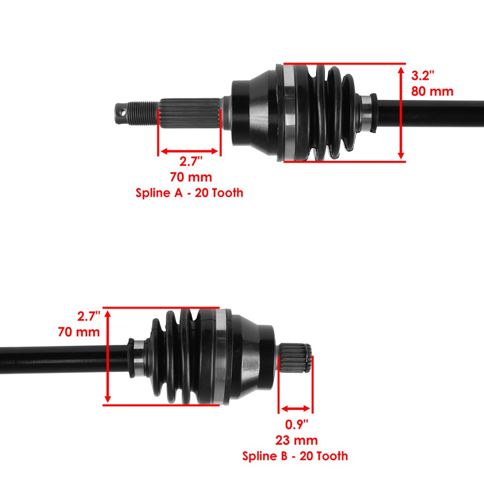 Rear Left Or Right Complete CV Joint Axle For Polaris Hawkeye 300 2X4 ...