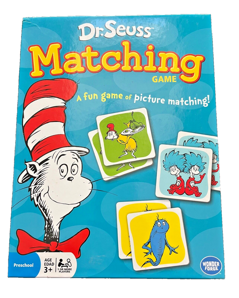 Lot of 4- Child Fun Matching Games Peppa Pig Dr. Seuss Fancy Nancy and ...