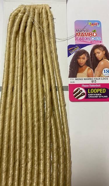 Janet Collection Synthetic Crochet Braiding Hair MONO MAMBO FAUX LOCS ...