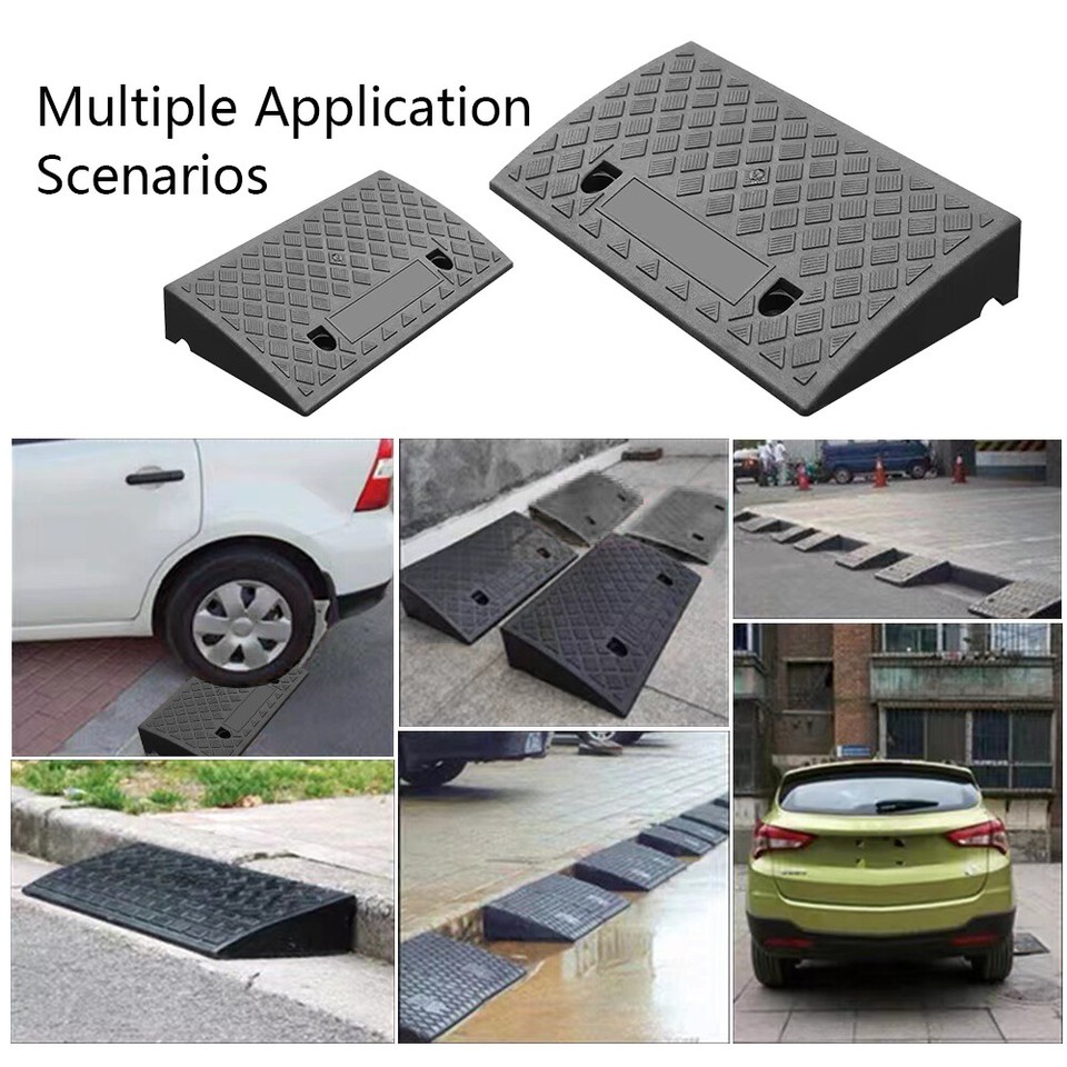 Curb Ramp Rubber Vehicle Slope Kerb Garage Ramps Car Wheelchair ...