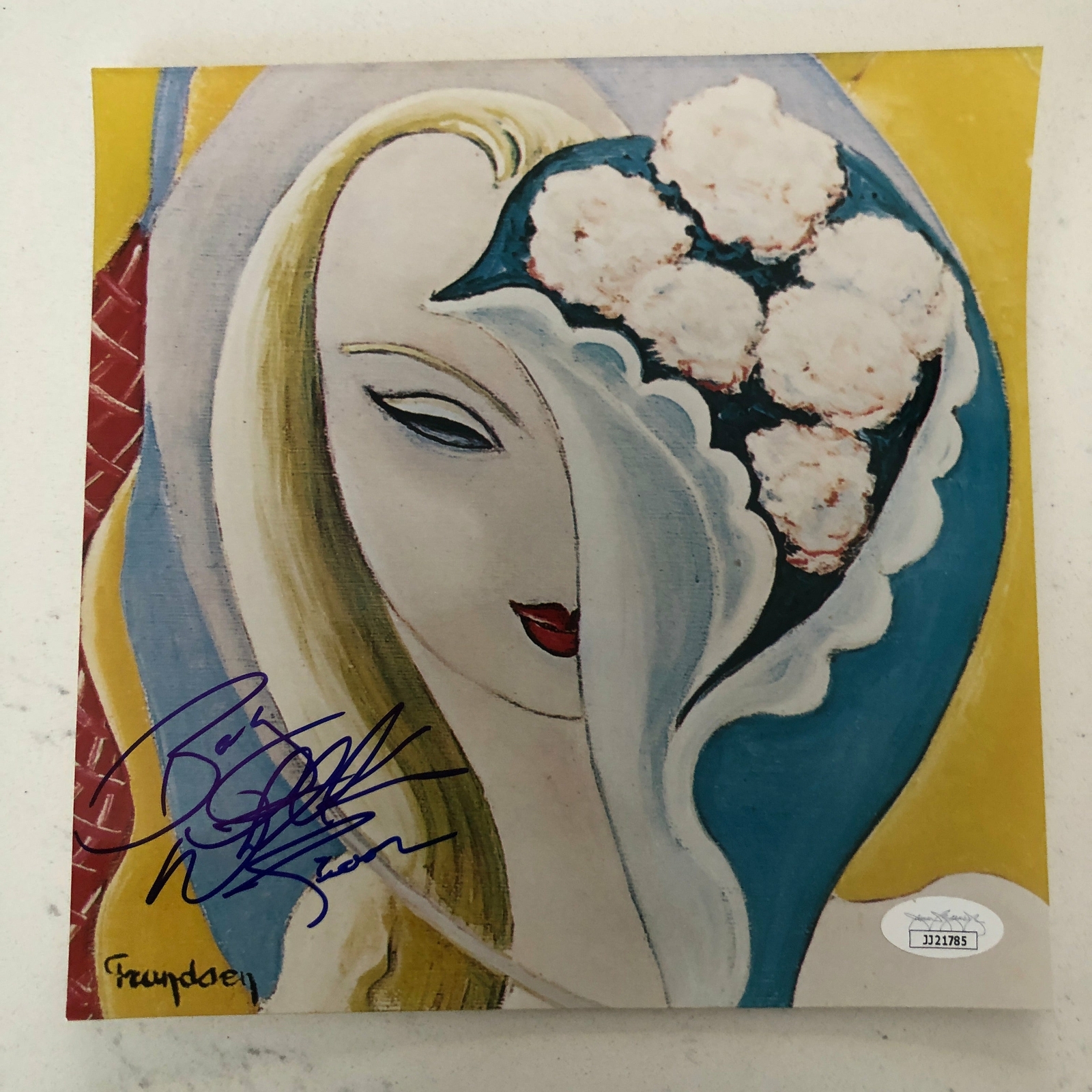 LAYLA BOBBY WHITLOCK Autograph 8x8 Photograph Clapton related JSA ...