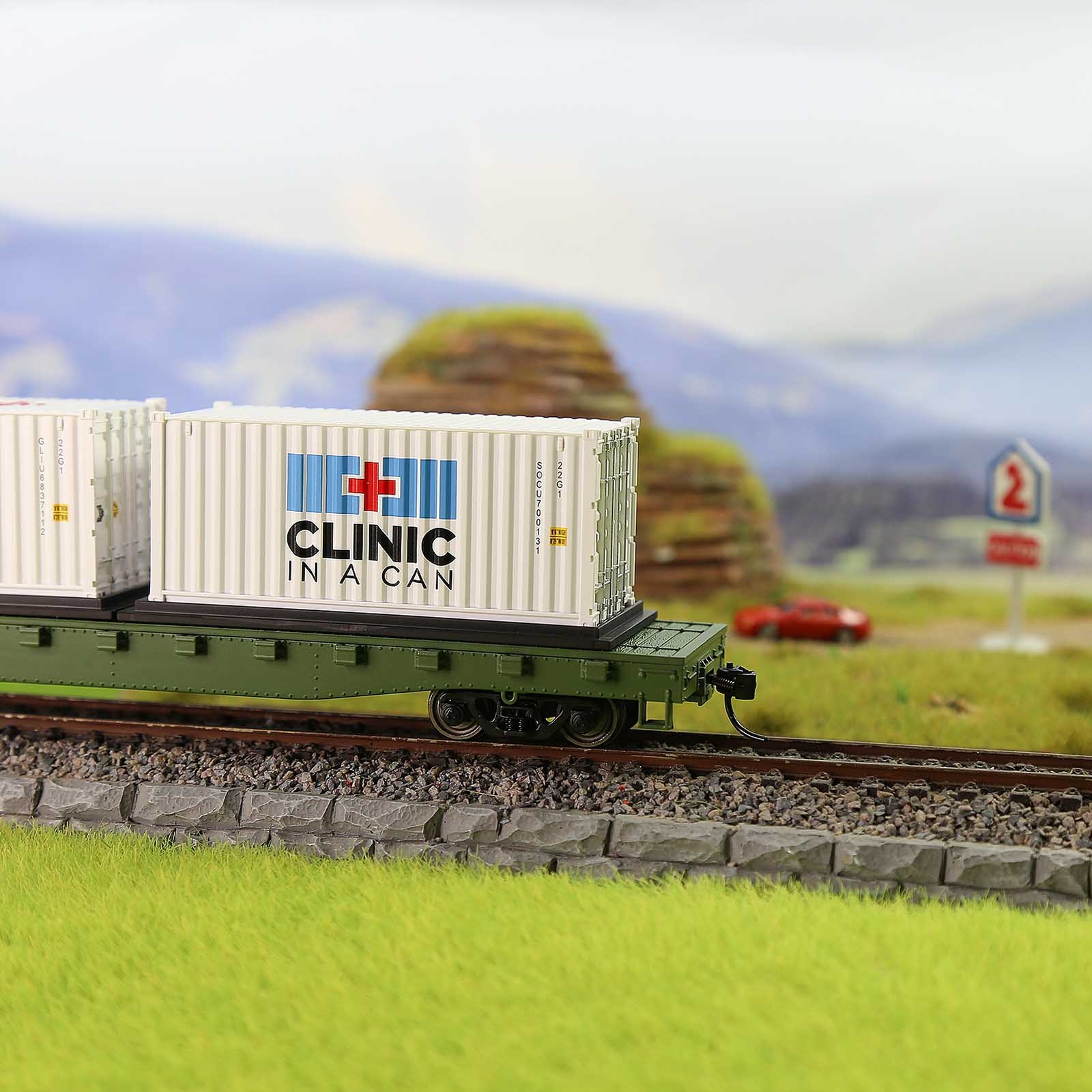 Evemodel HO Scale 1:87 20ft Shipping Container 20' Cargo Box Model ...