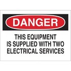 BRADY 88184 Danger Sign, 10X14", R and BK/WHT, ENG, 88184 | eBay