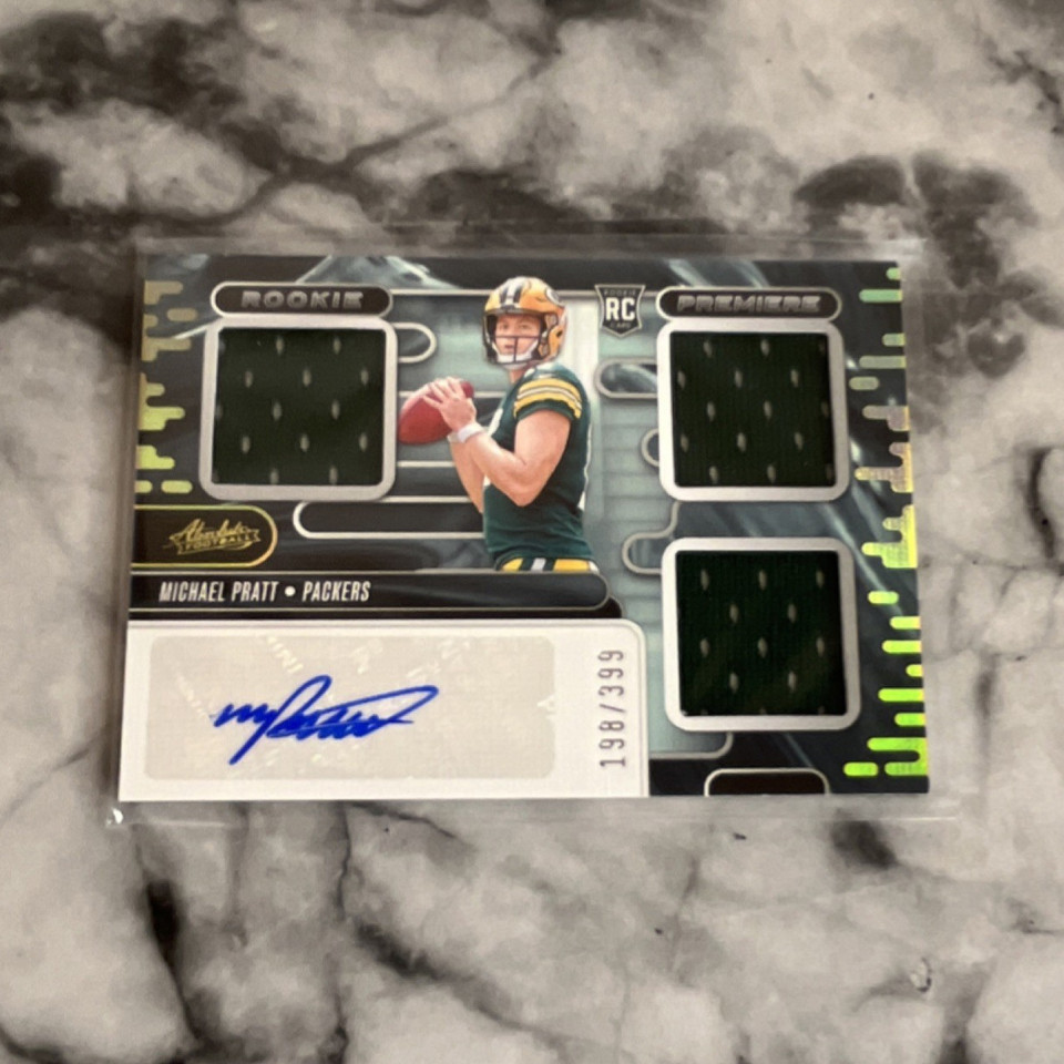 Panini Absolute 2024 Michael Pratt Rookie Autograph Patch /399 Packers ...
