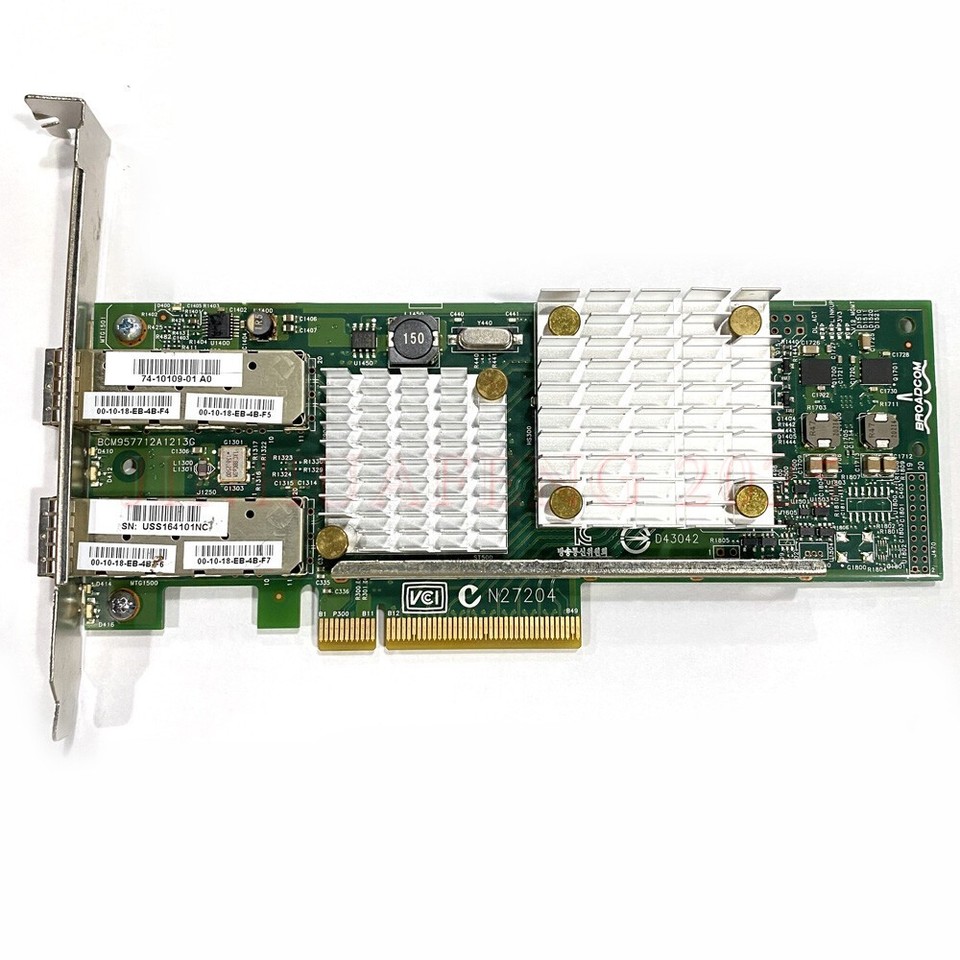 Broadcom BCM957712A1213G 10G Optical Dual-port SFP+ 10GB NIC Network ...
