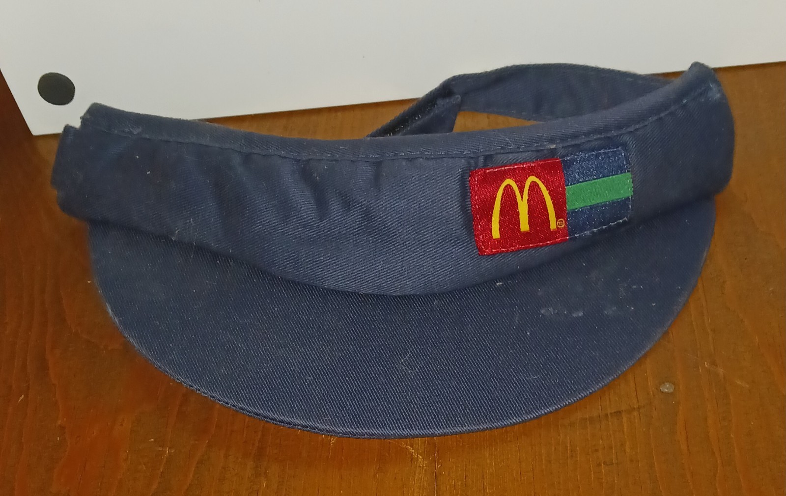 Mcdonalds Visor Hat Cap Blue Work Employee Crew One S… - Gem