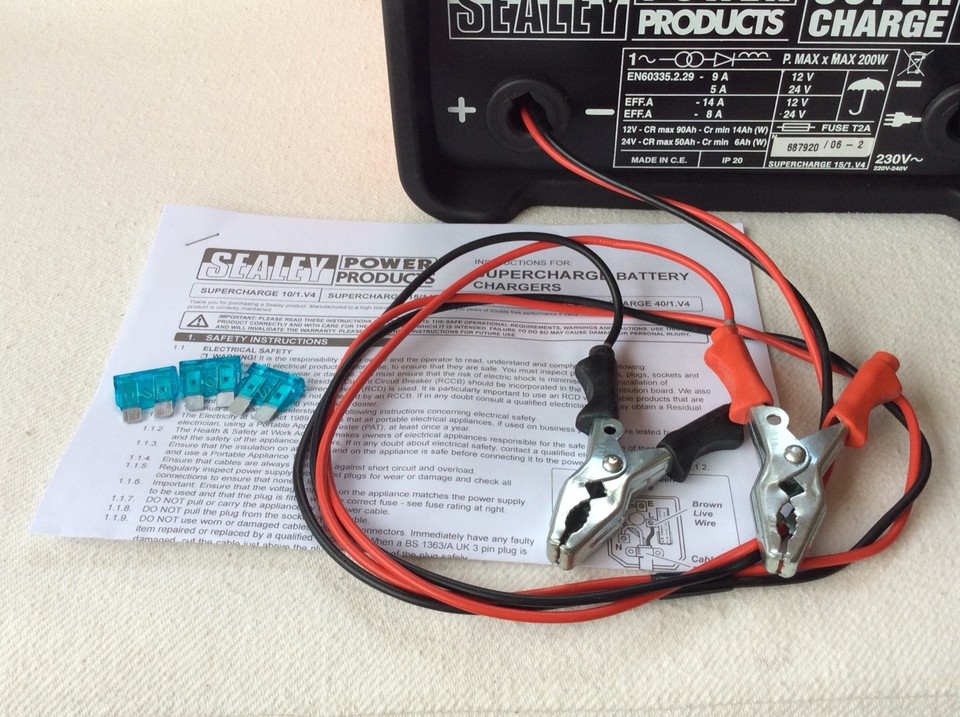 Sealey Battery Charger 14Amp 12/24V 230V Charge Tool Workshop Garage ...