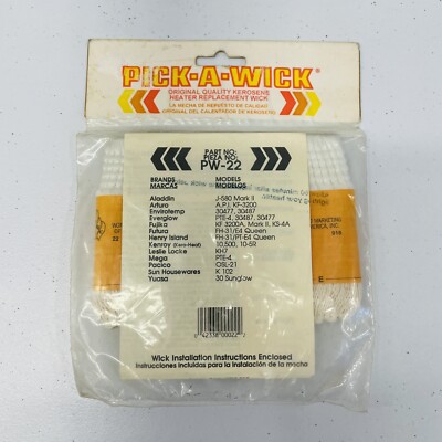 Pick-A-Wick Kerosene Heater Wick # PW-22 | eBay
