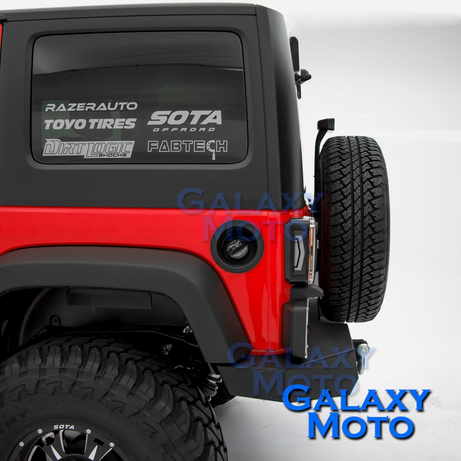 Rock Crawler HD Full Width Front+Rear Bumper+Winch Plate For 07-18 Jeep ...