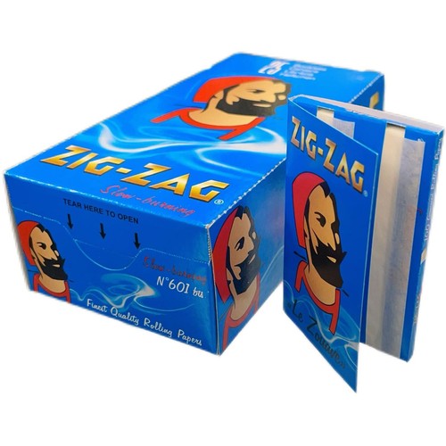 25PK ZIG ZAG Papers REGULAR SIZE Blue Double, 100 Gummed Rolling Papers Per PK | eBay Australia
