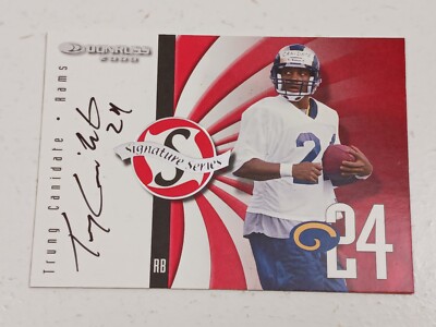 Trung Canidate St. Louis Rams 2000 Donruss Certified Autograph Card | eBay