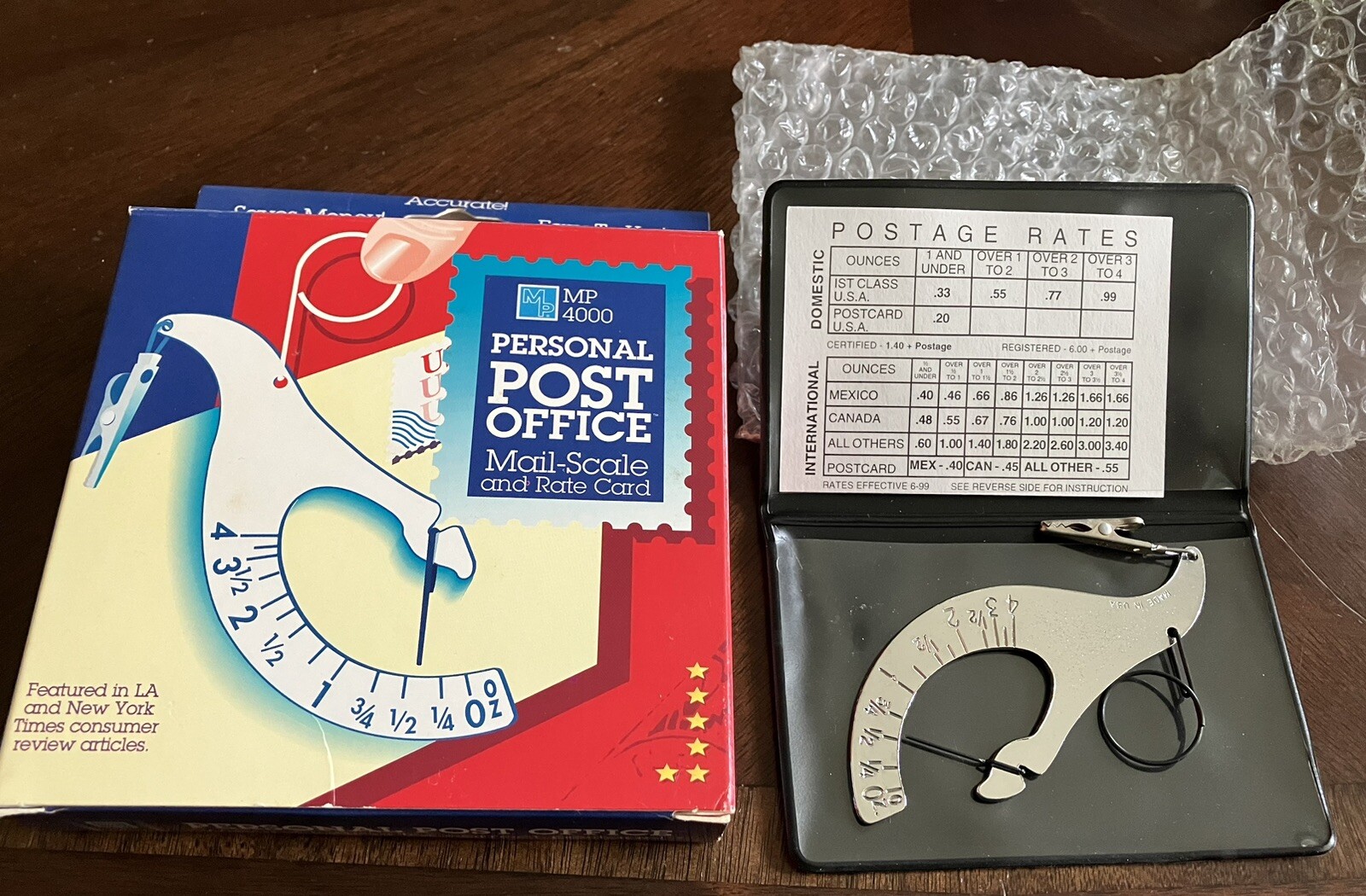 NIB Vintage 1999 Metal Pendulum Post Office Letter Scale Up To 4 Oz ...