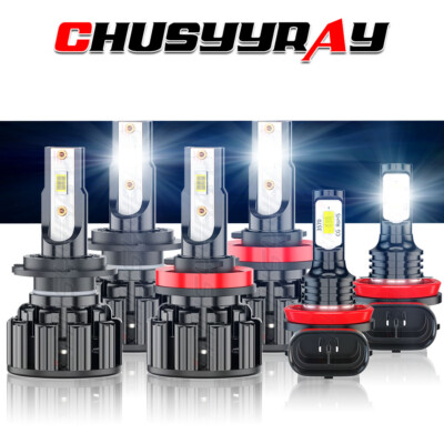 Super Bright Combo LED Headlight H7+H11+H11 High+Low Beam+Fog Light ...