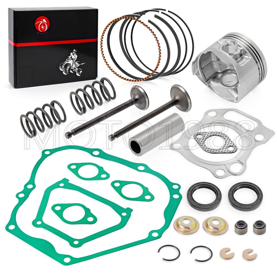 Engine Top End Rebuild Kit +0.25 Piston Valve For YAMAHA Golf Cart G16 ...