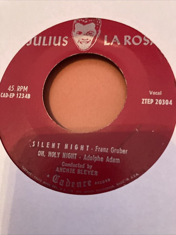 Julius LaRosa- Silent Night /Ava Maria/Oh Holy Night Vinyl 45 Record | eBay
