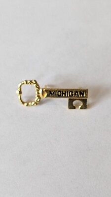 Vintage State of Michigan Pin The Key To The State | eBay