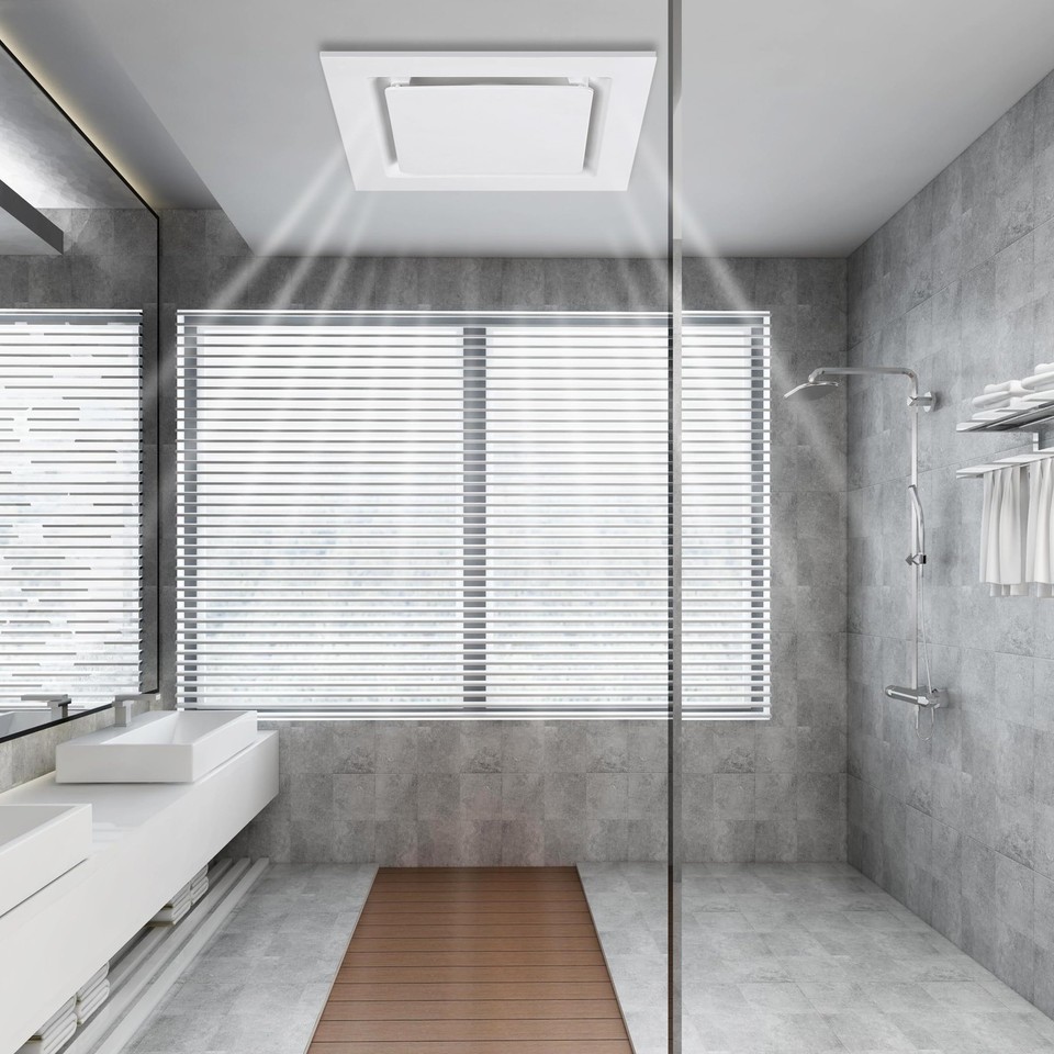 Bathroom Exhaust Fan without Light, Ceiling Mount Ventilation Fan ...