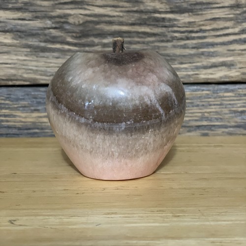 Vintage Italian Alabaster Marble Apple w/wood stem - Polished ...