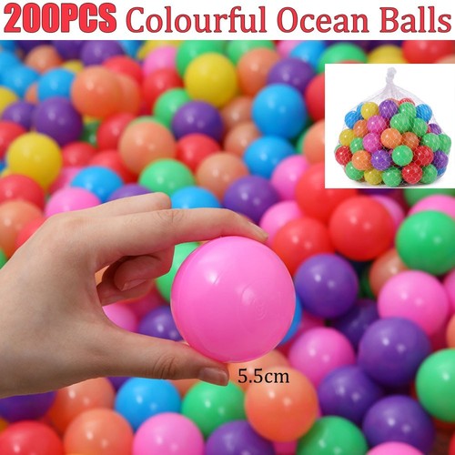 200PCS Ocean Balls Pit Balls Play Balls for Swim Pool Playpen Baby Kids ...
