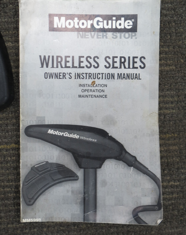 MOTORGUIDE WIRELESS TROLLING MOTOR-W75 -24 VOLTS-FOOT PEDAL-REMOTE ...