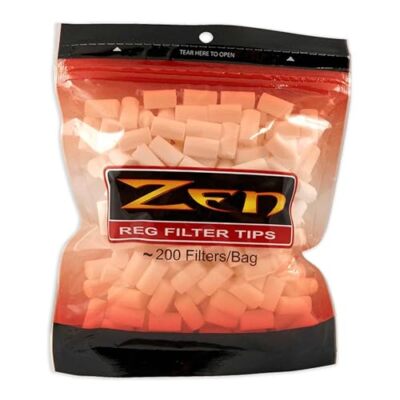 Zen Filter Tips Regular - Cigarette Filters for Rolling (1 Bag of 200 ...