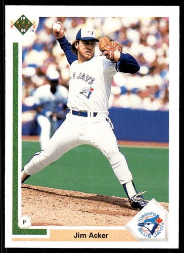 1991 Upper Deck 670 Jim Acker Toronto Blue Jays Baseball Card | eBay