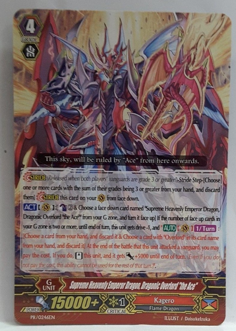Vanguard Supreme Heavenly Emperor Dragon, Dragonic Overlord The Ace PR ...