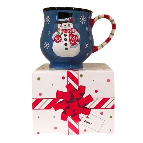 Temptations Winter Whimsy Snowman Mug with Gift Box Christmas 16 Oz | eBay