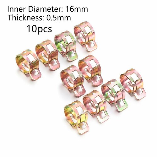 Stainless Steel Spring Clips Tube Clamp Fuel Oil Line Water Hose Pipe ...