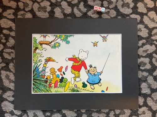 Rupert Bear Limited Art Print , Vintage 1960s , Mounted | eBay