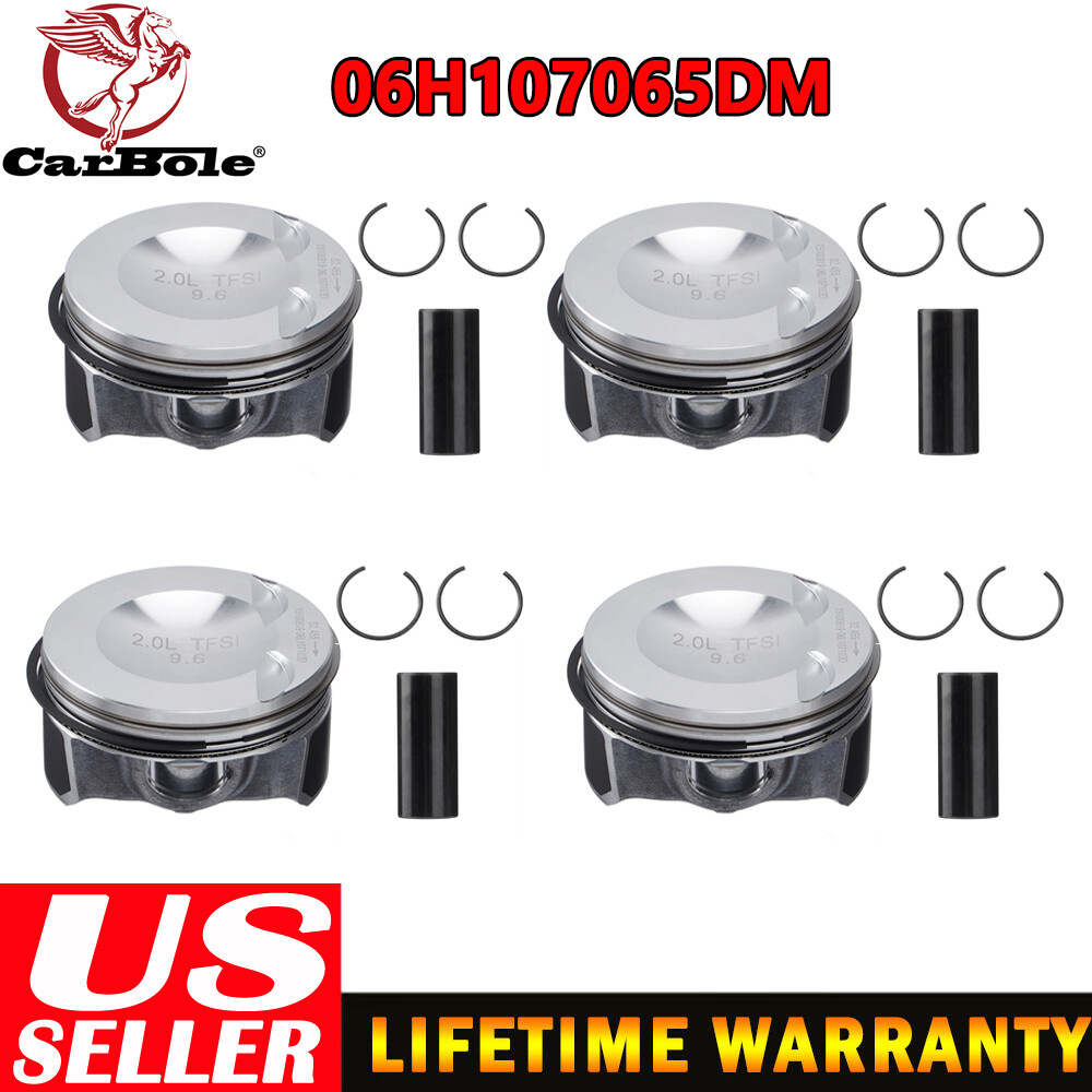 06H107065DM 23mm Piston & Rings Set for Volkswagen Jetta Audi Q5 A4 A5 ...