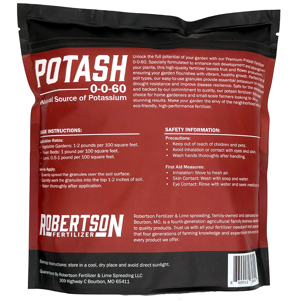 Potash 0-0-60 Fertilizer, High Potassium Fertilizer, Ideal Plant Food ...