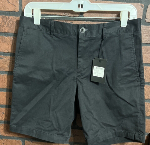 Club Monaco Shorts Mens 28 Black Baxter Fit Chino | eBay