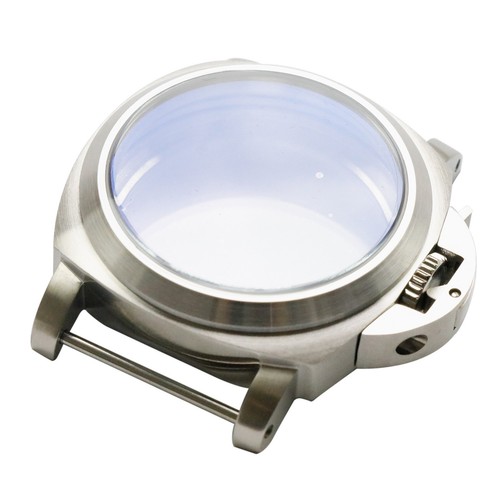 44mm Brushed Stainless Steel Watch Case for ETA 6497 6498 Tianjin ST36 ...