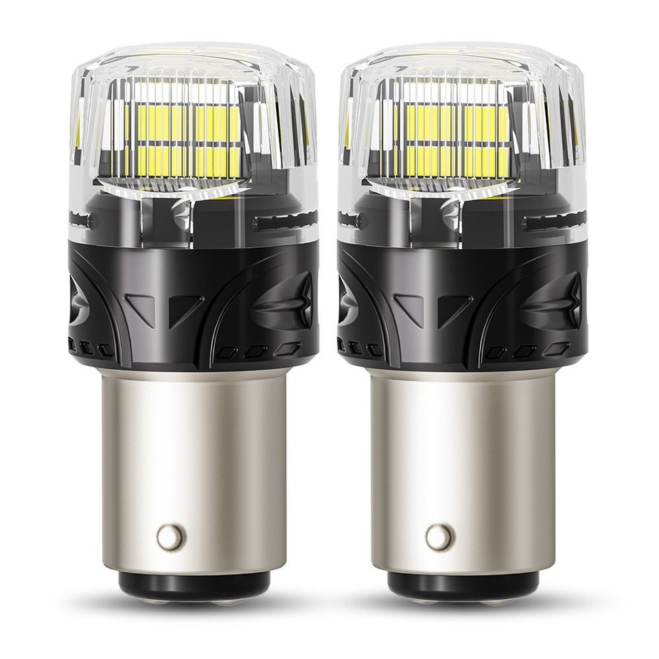 2x 1157 SMD LED Tail Brake Stop Backup Reverse Turn Signal Light Bulbs ...