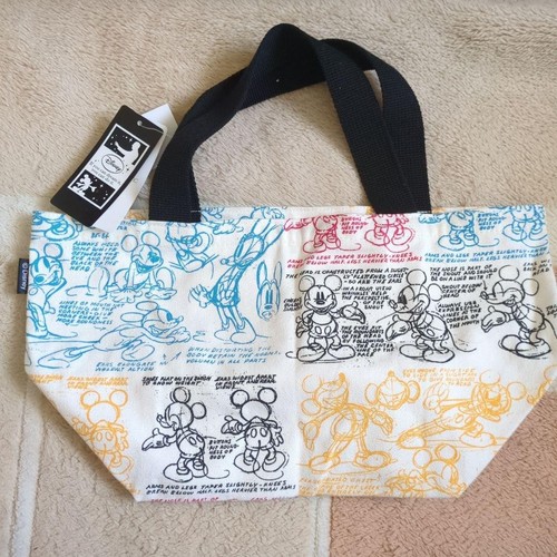 MICKEY HANDWRITTEN COLORFUL DRAWING TOTE | eBay